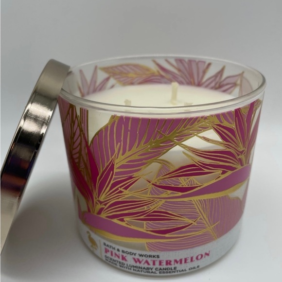 Bath & Body Works | Accents | Bath Body Works Pink Watermelon 3 Wick ...